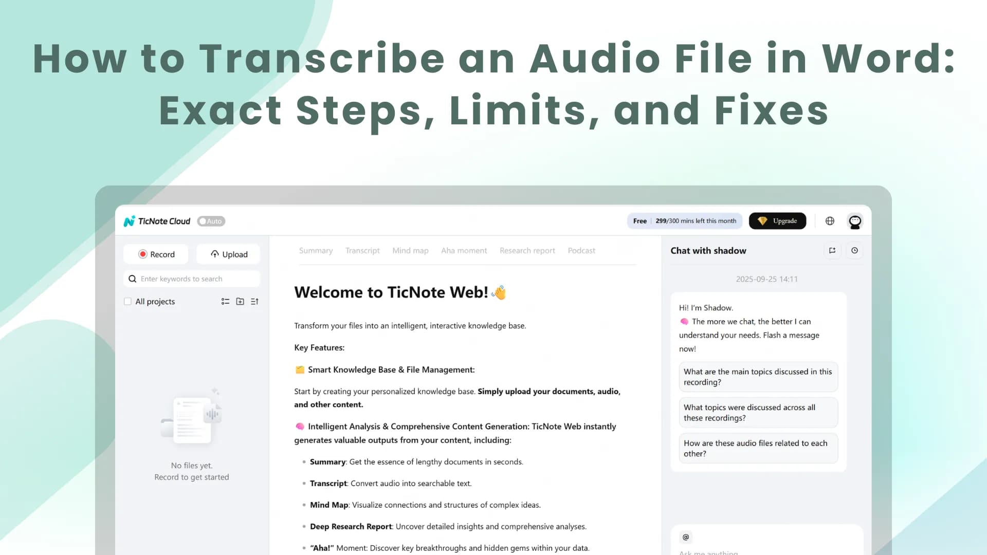 MP4 to PDF Converter – Free Online | TicNote Cloud